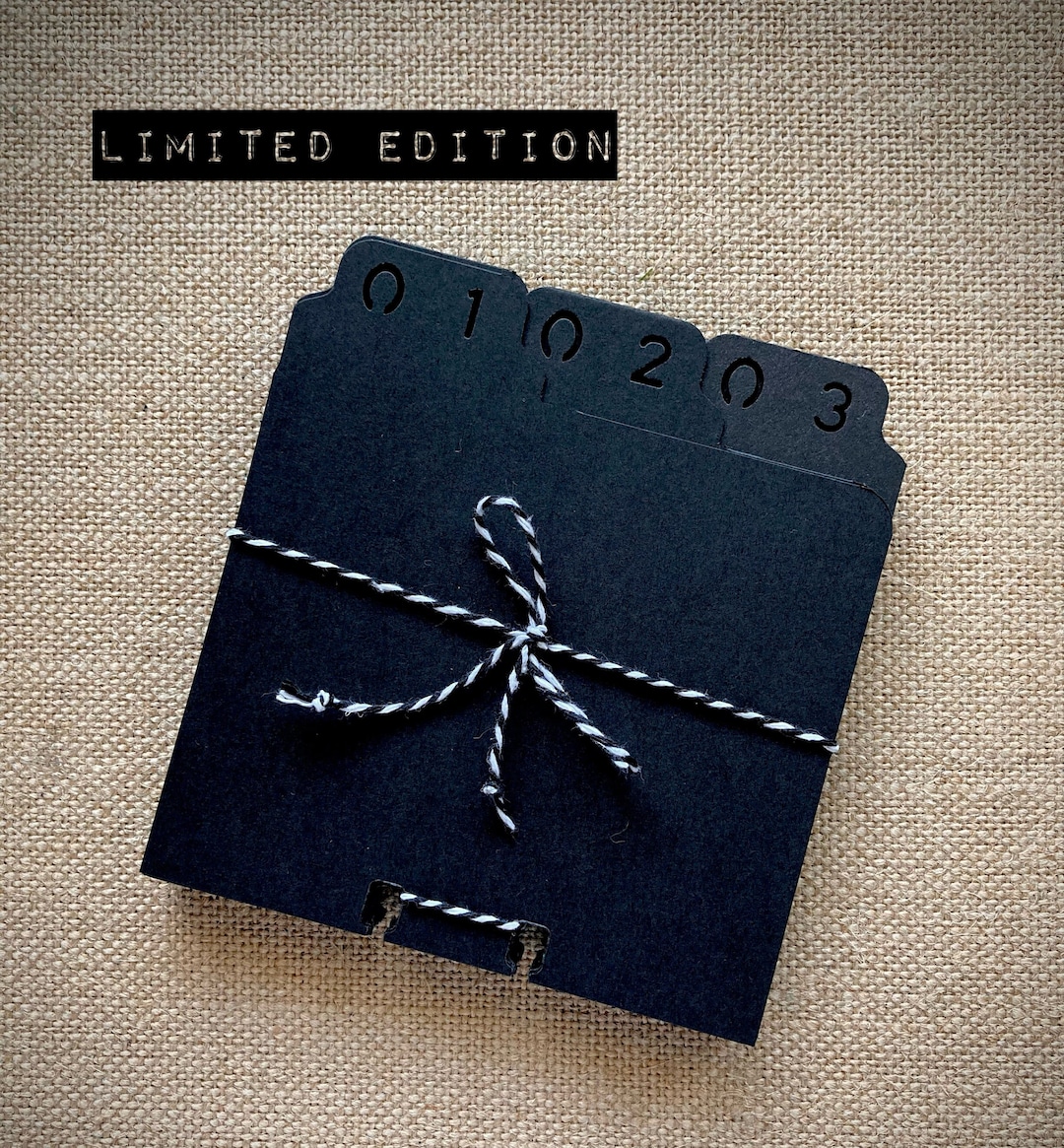 Limited Edition Black 1 Thru 31 Tab Rolodex Dividers - 300gsm Recycled ...