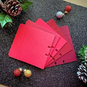 30ct. Red Ombré Rolodex Cards Rounded Corners - 3 Tiered Sizes ...