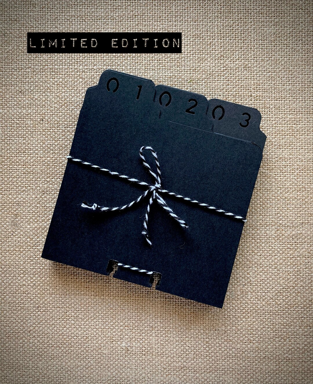 Limited Edition Black 1 Thru 31 Rolodex Dividers 300gsm Recycled Black ...
