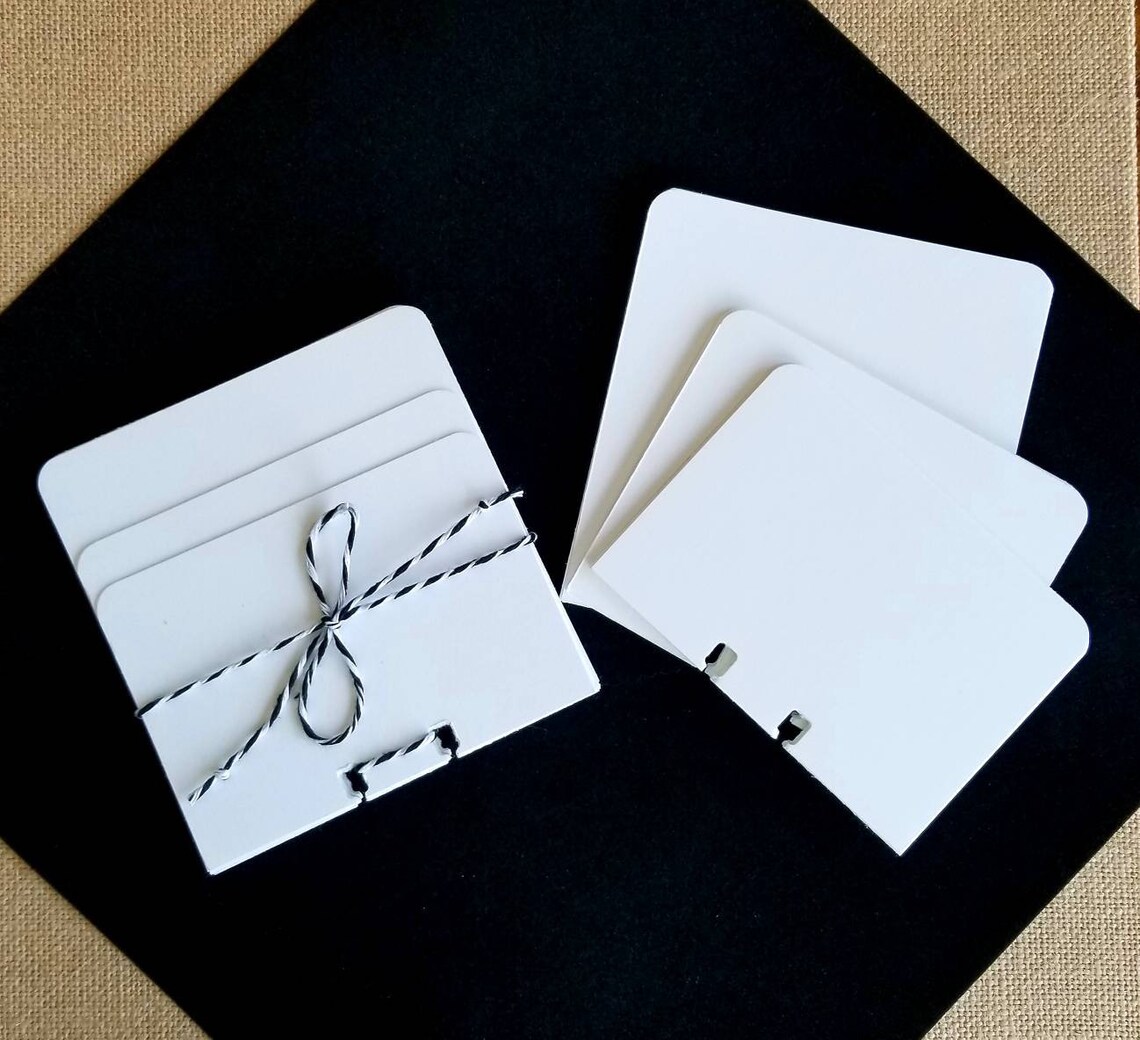 30ct. White Rolodex Cards Rounded Corners - 3 Tiered Sizes - Recycled ...