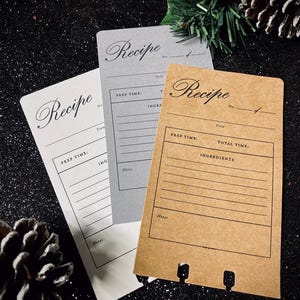 Recipe Card Catalogdex Kit for Chef - Baker - Bartender - Hostess Gift ...