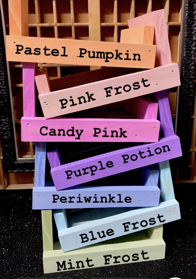 Purple Pastel Pop Catalogdex - Wood Rolodex / Memorydex Display Box - Etsy