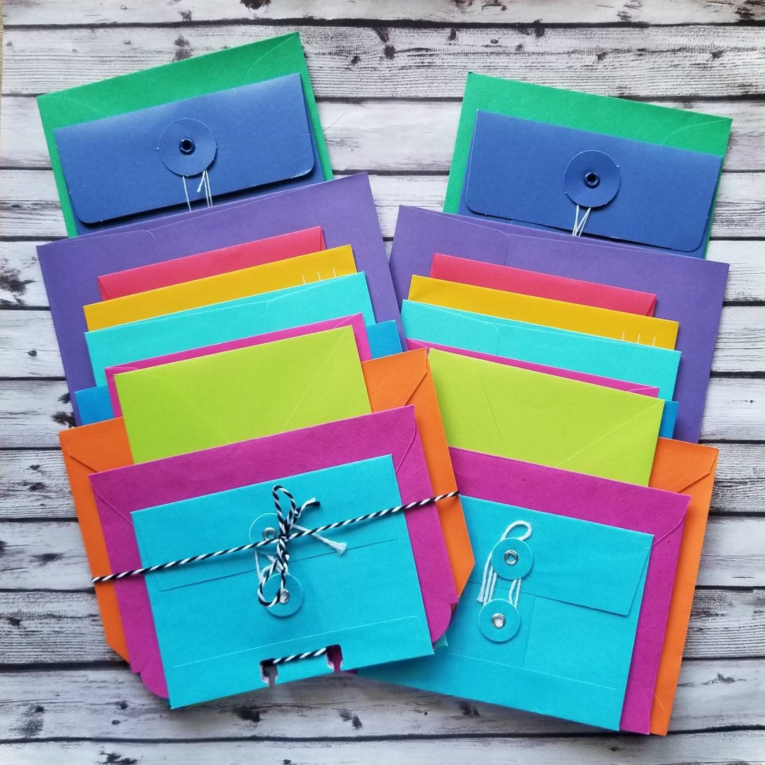 Rainbow Edition Envelope-ur-dex Rolodex Memorydex Ephemera Card Set - Etsy