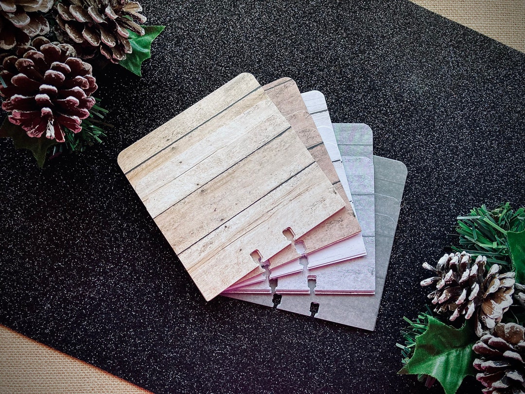 30ct. Distressed Wood Rolodex Cards Rounded Corners - 3 Tiered Sizes ...