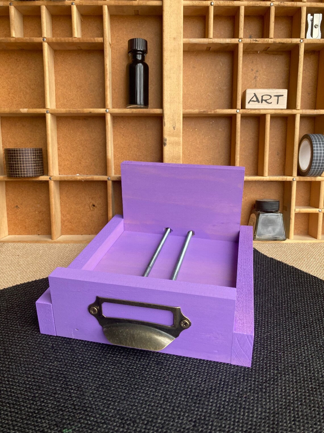 Purple Pastel Pop Catalogdex - Wood Rolodex / Memorydex Display Box - Etsy