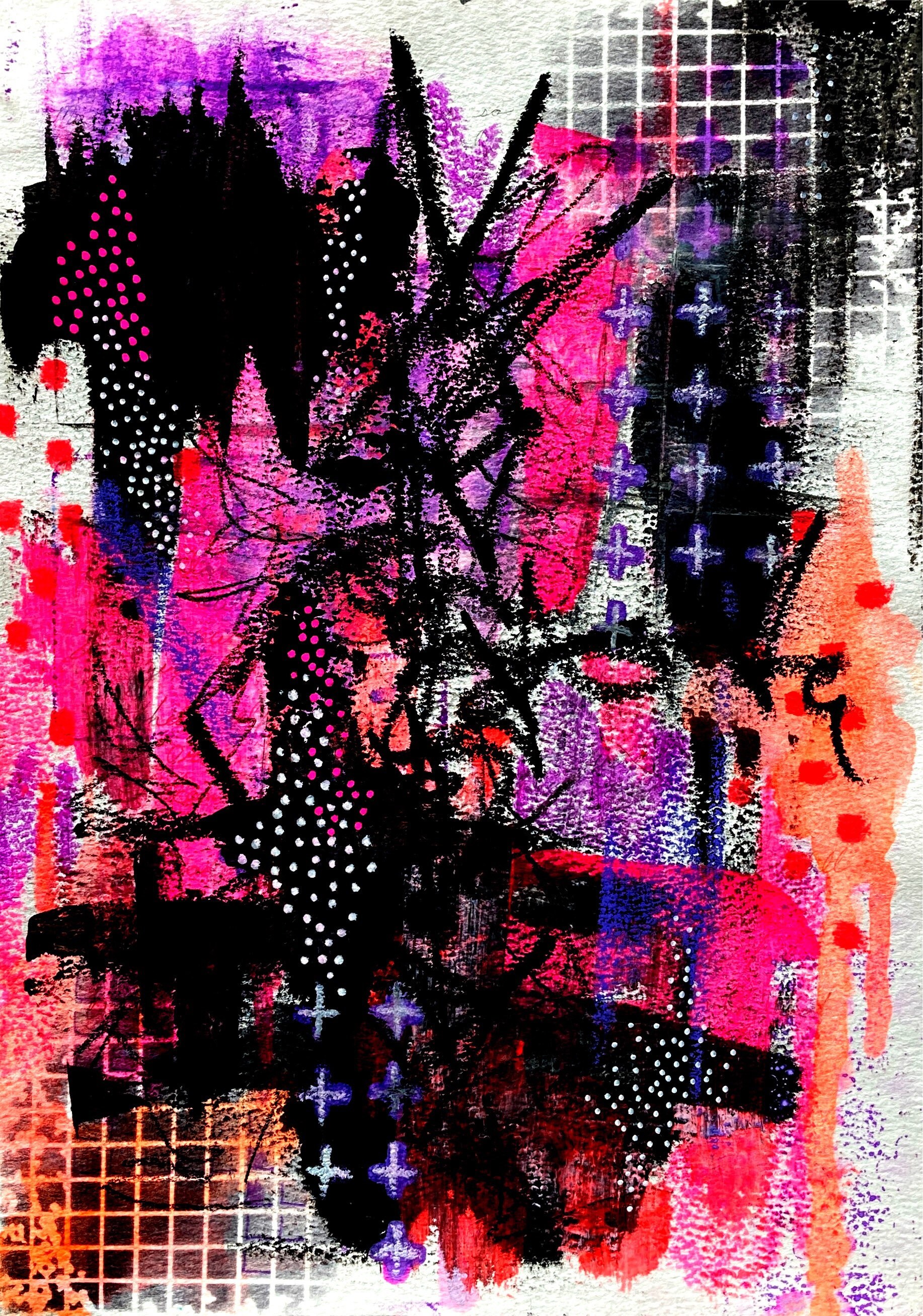 Digital Collage Backgrounds 1 Abstract Mixed Media - Etsy