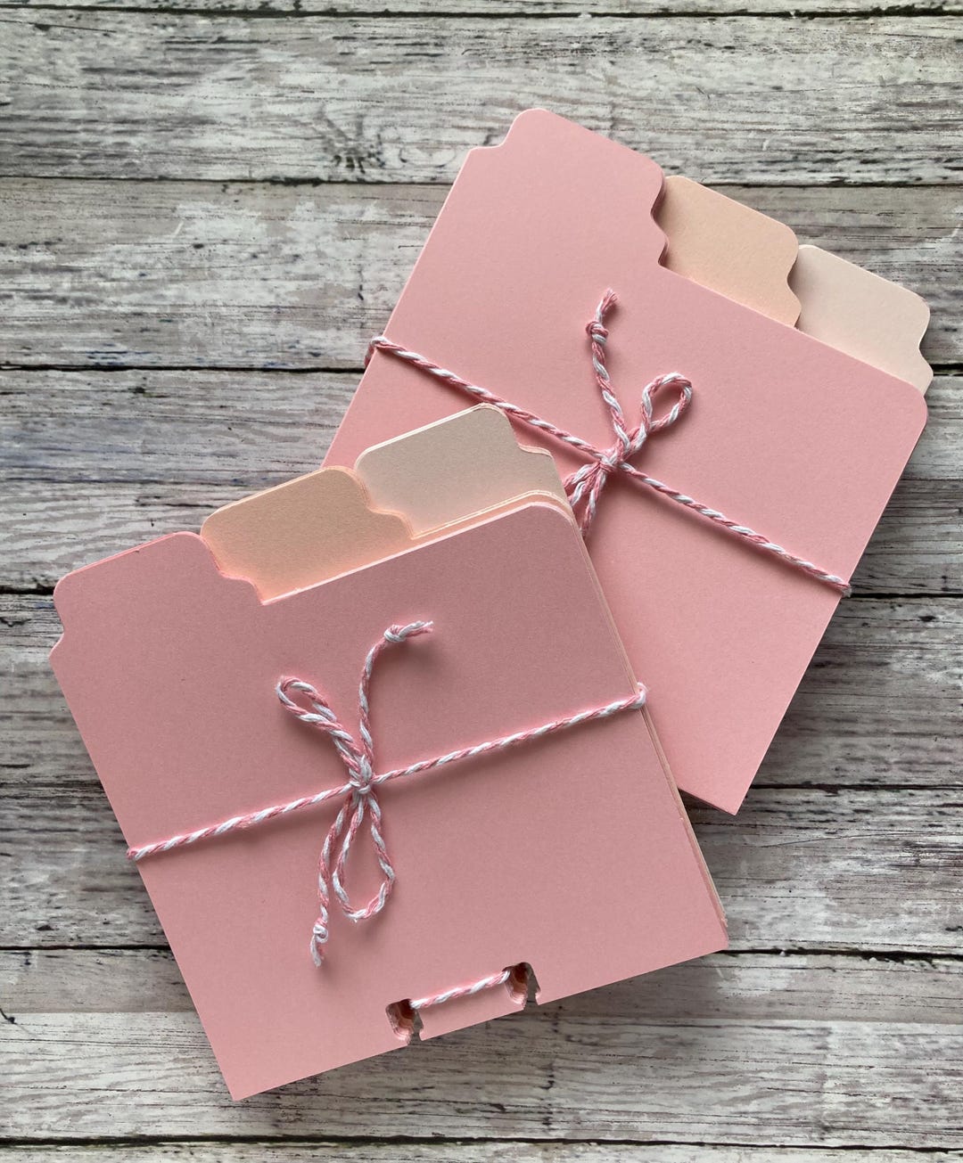 Discontinued* Vintage Pink Ombre Tabbed Rolodex Dividers - 260gsm ...