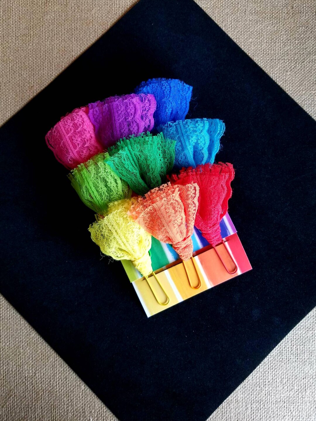 Rainbow Lace Planner Journal Paper Clips - Etsy