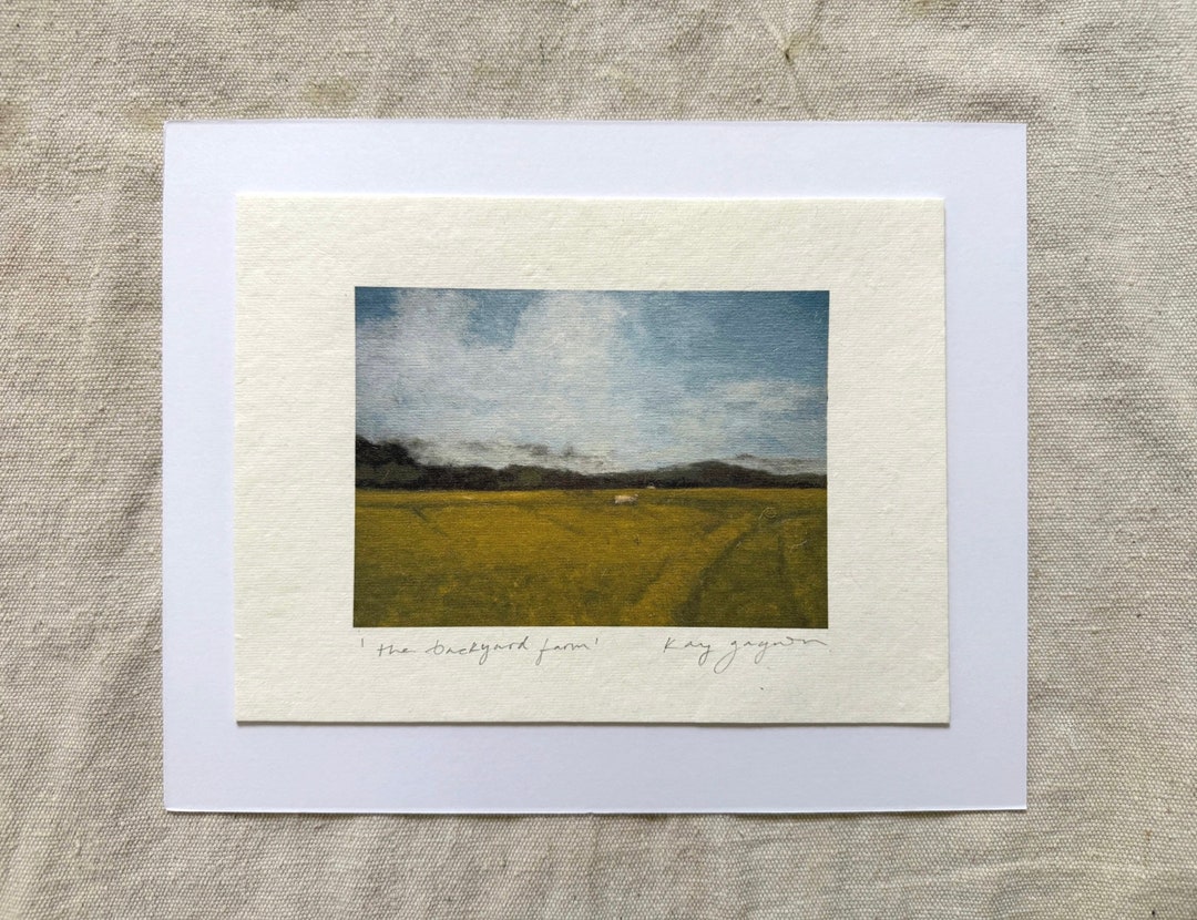 The Backyard Farm | Art Print | Vintage Print | Cotton Rag Print ...