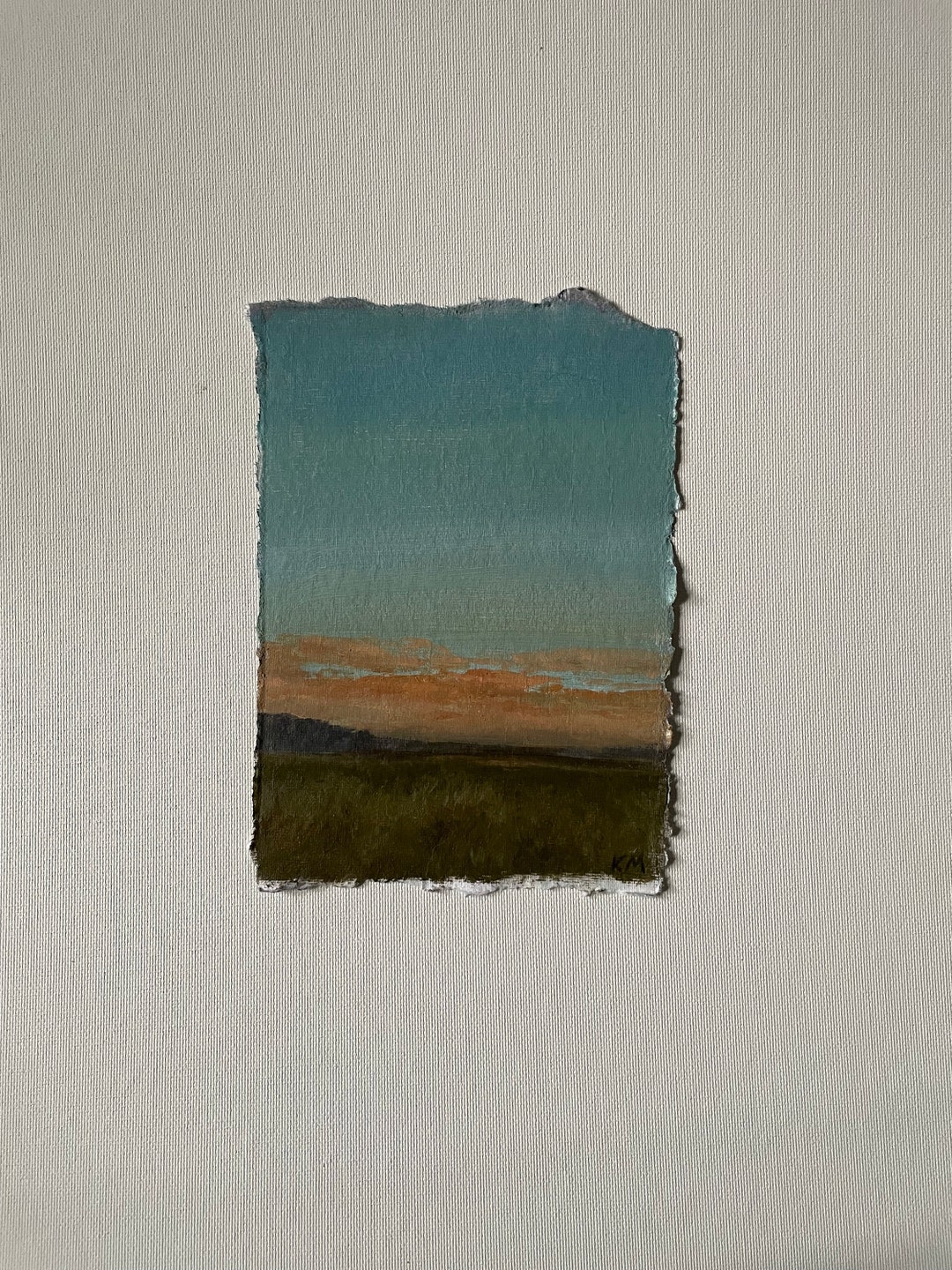 Original Landscape Oil Painting Cotton Rag Painting - Etsy