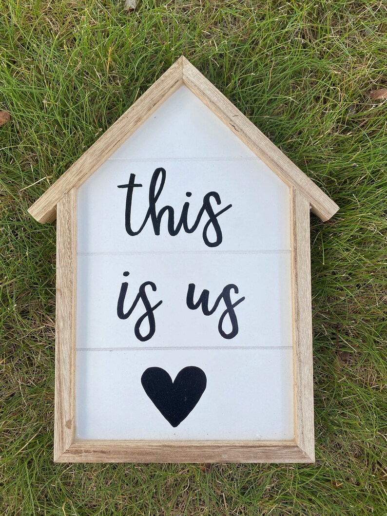 House Shaped Home Decor Signs (4 Styles Available) - Etsy