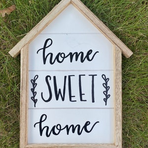House Shaped Home Decor Signs (4 Styles Available) - Etsy
