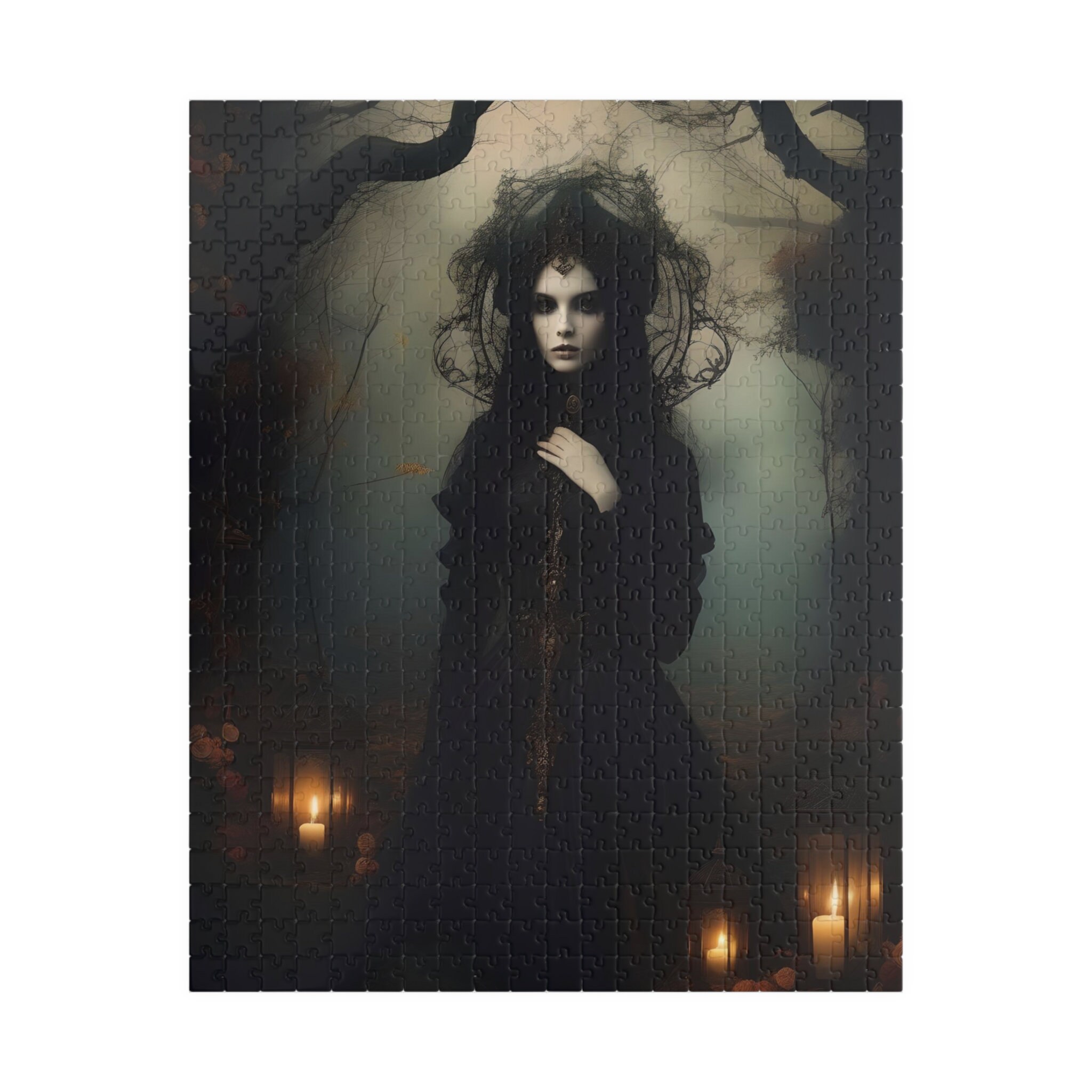 Jigsaw Puzzle, Goth Queen, Puzzle for Adults, Gothic Puzzle, Art Puzzle ...