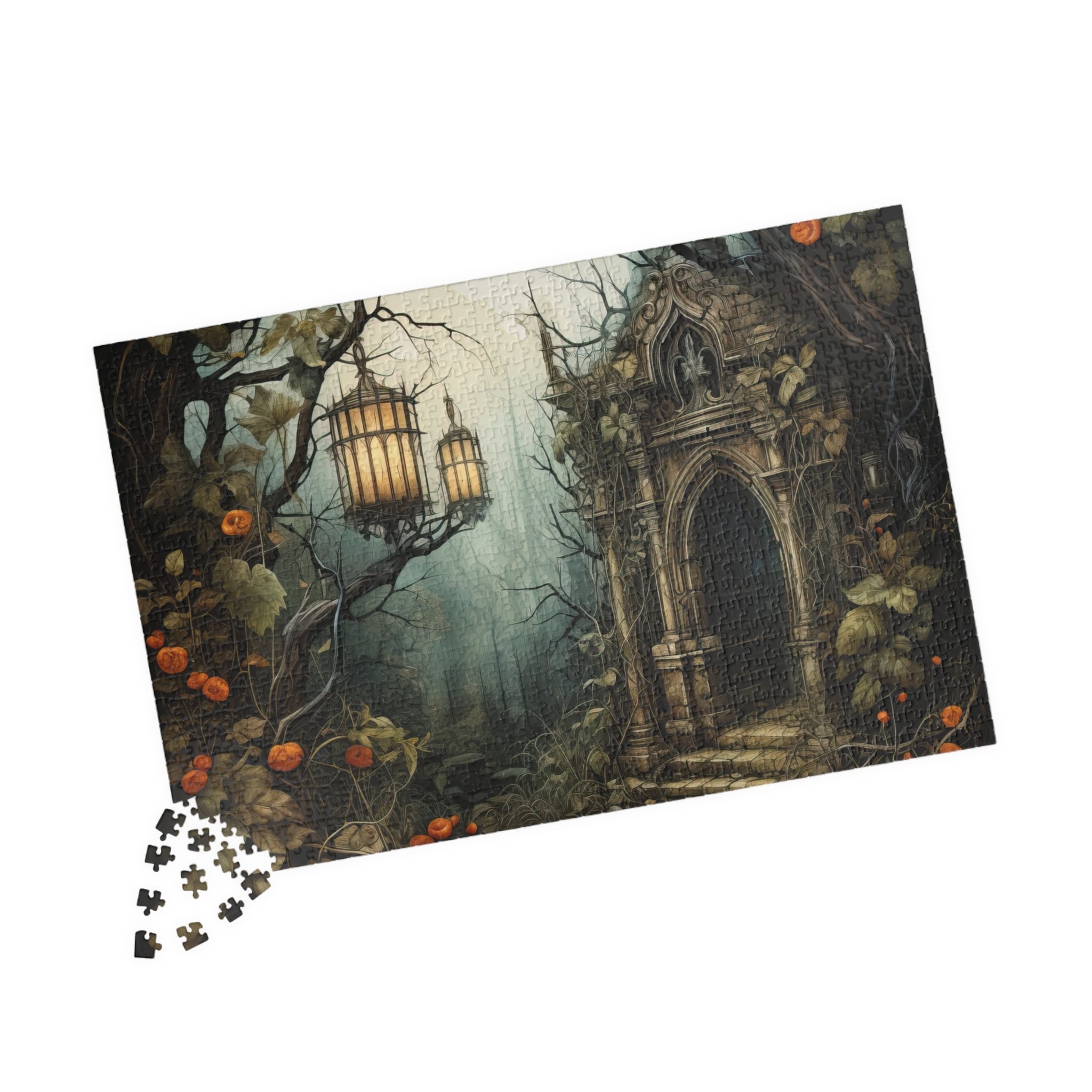 Gothic Art Jigsaw Puzzle, Dark Romance Puzzle, Haunting Puzzle, Dark ...