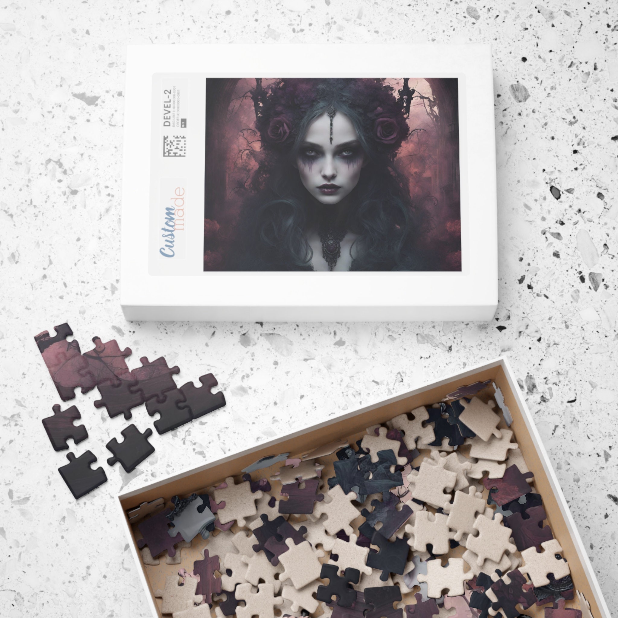 Gothic Haunting Ethereal Jigsaw Puzzle,art Puzzle,mysterious Puzzle ...