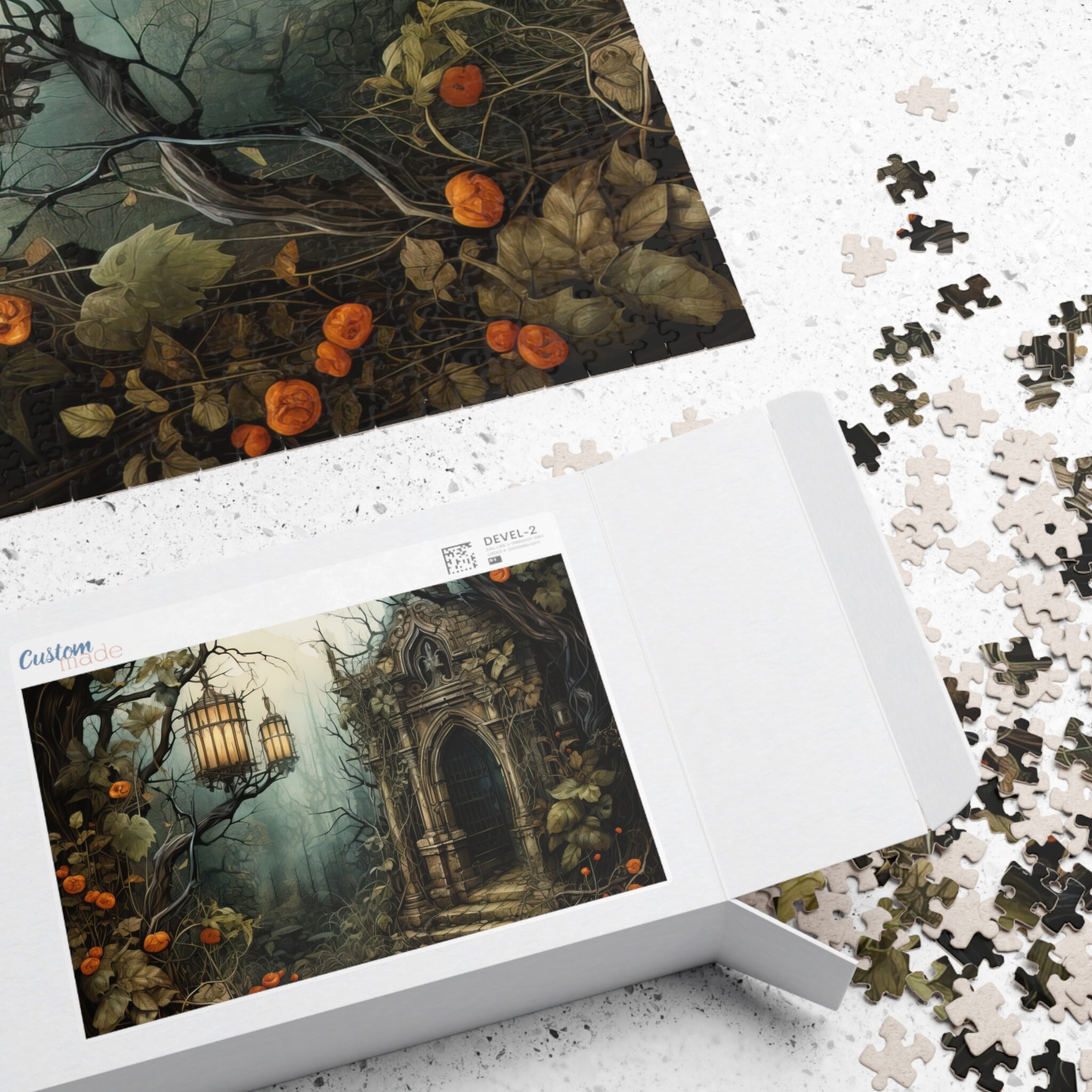 Gothic Art Jigsaw Puzzle, Dark Romance Puzzle, Haunting Puzzle, Dark ...