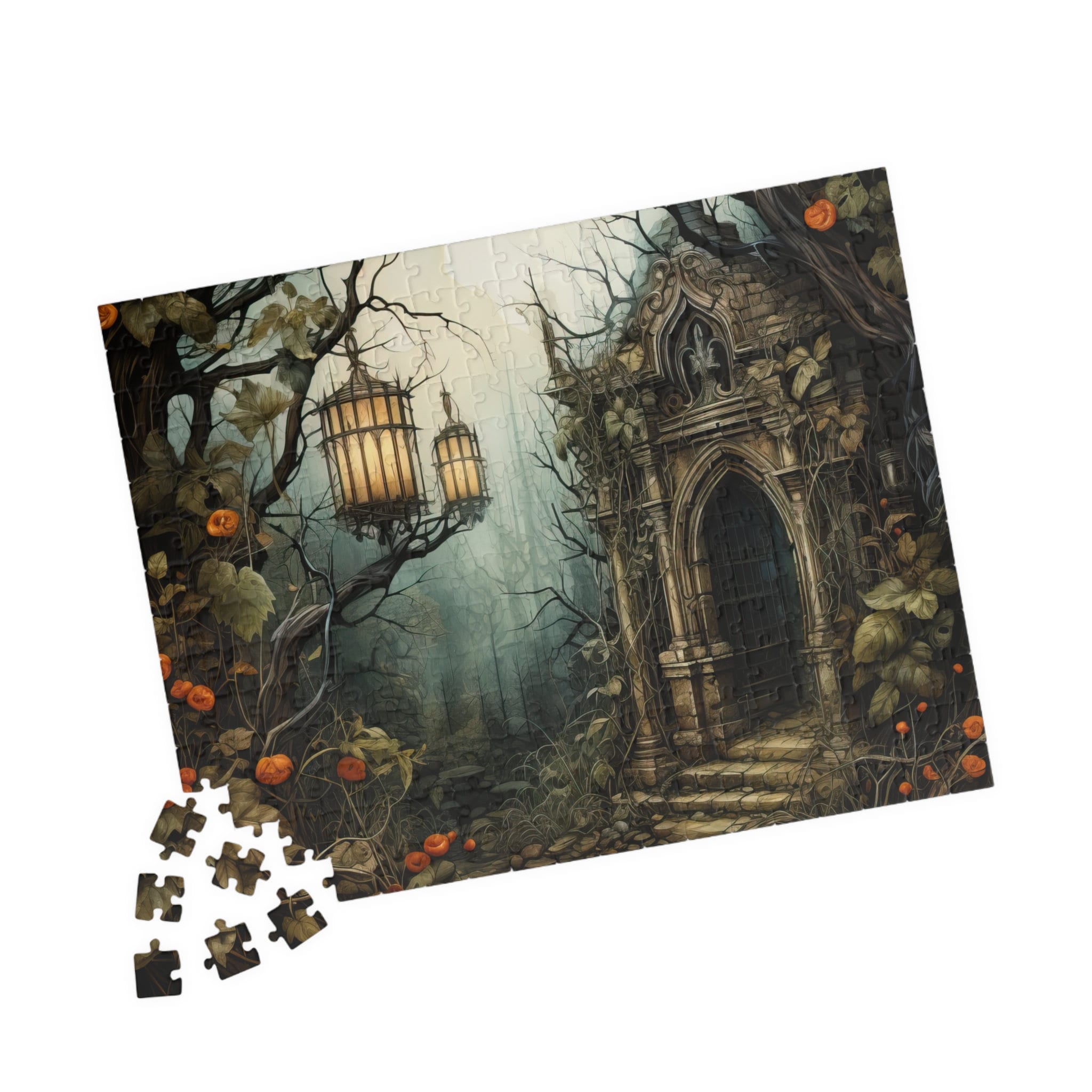 Gothic Art Jigsaw Puzzle, Dark Romance Puzzle, Haunting Puzzle, Dark ...