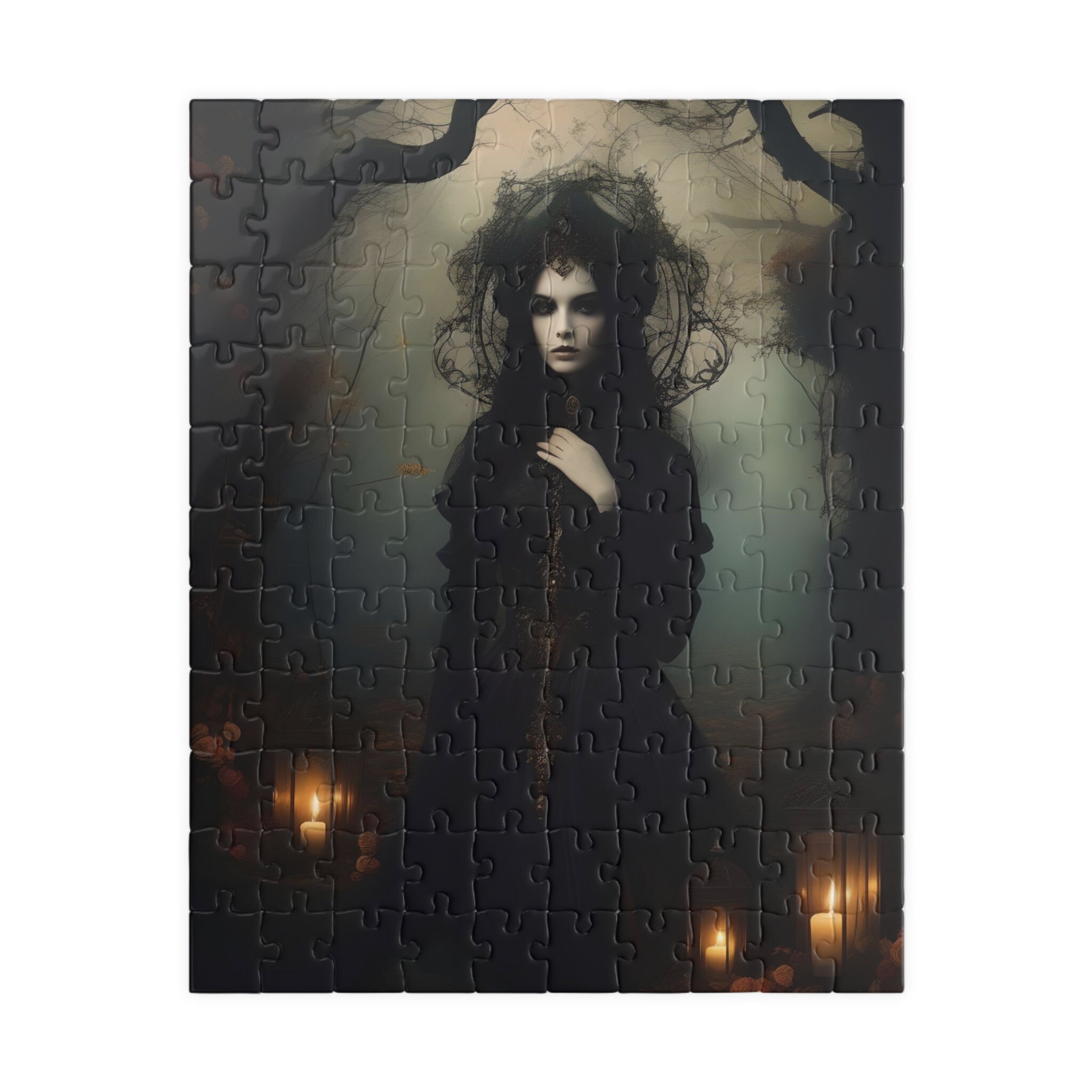 Jigsaw Puzzle, Goth Queen, Puzzle for Adults, Gothic Puzzle, Art Puzzle ...
