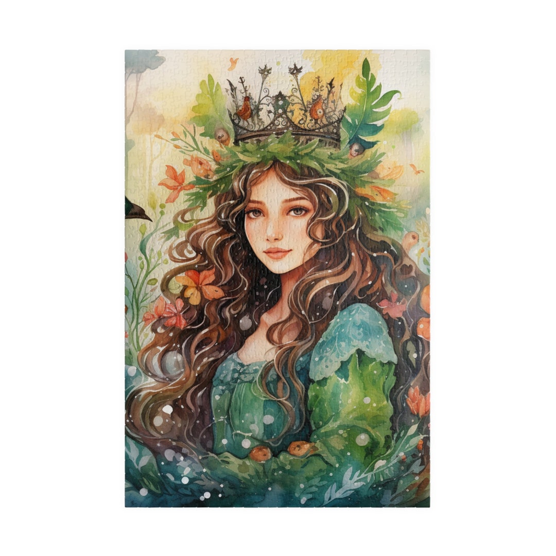 Forest Princess Jigsaw Puzzle, Fairy Tale Puzzle, Woodland Fantasy ...