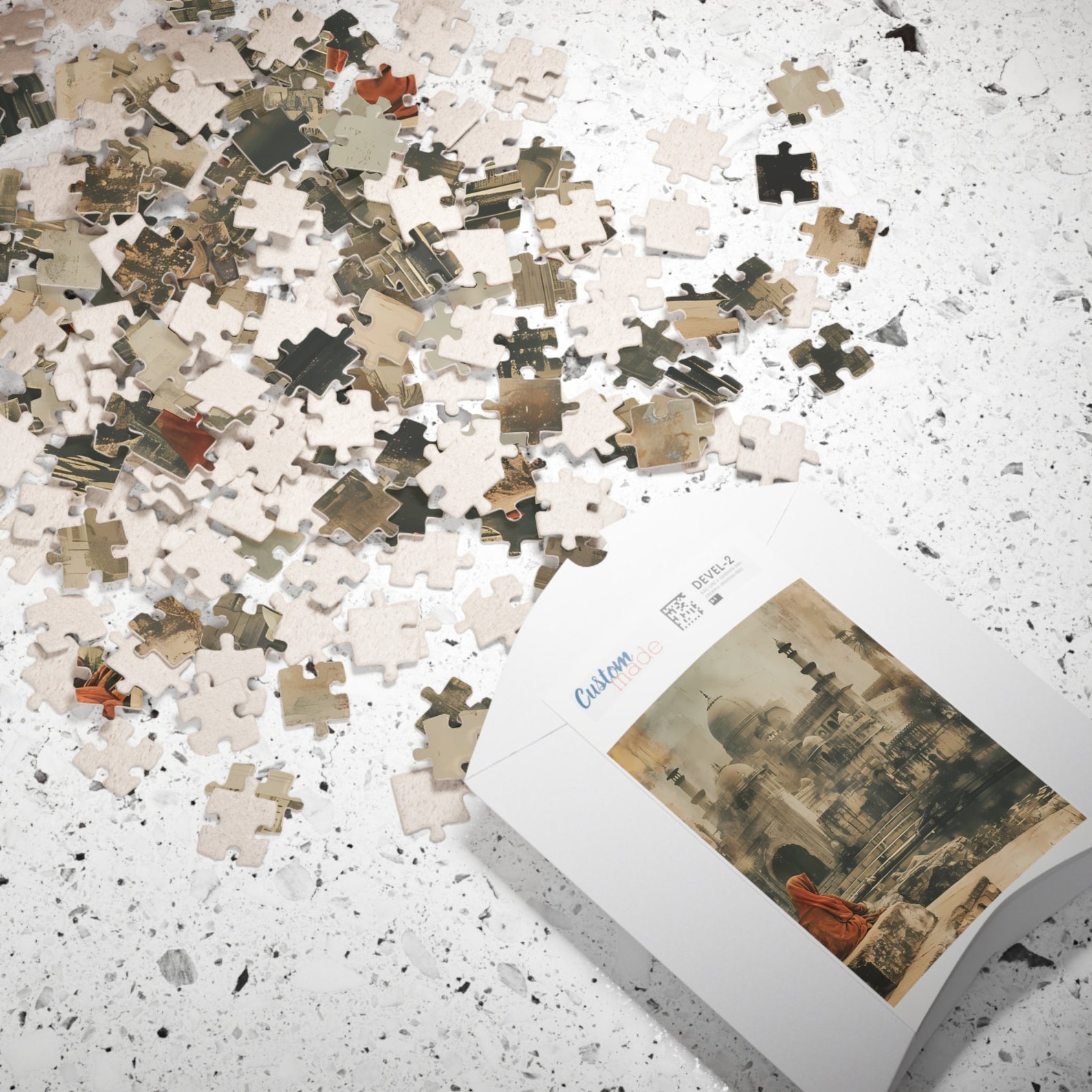 India Vintage Postcard Jigsaw Puzzle,1000 Piece Puzzle,retro Travel ...