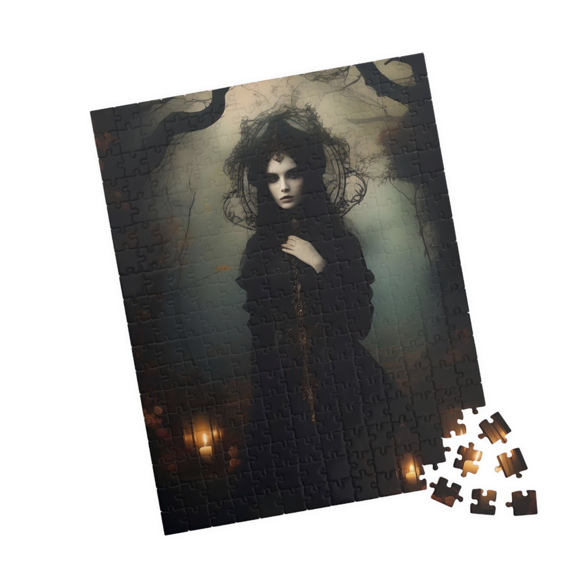 Jigsaw Puzzle, Goth Queen, Puzzle for Adults, Gothic Puzzle, Art Puzzle ...