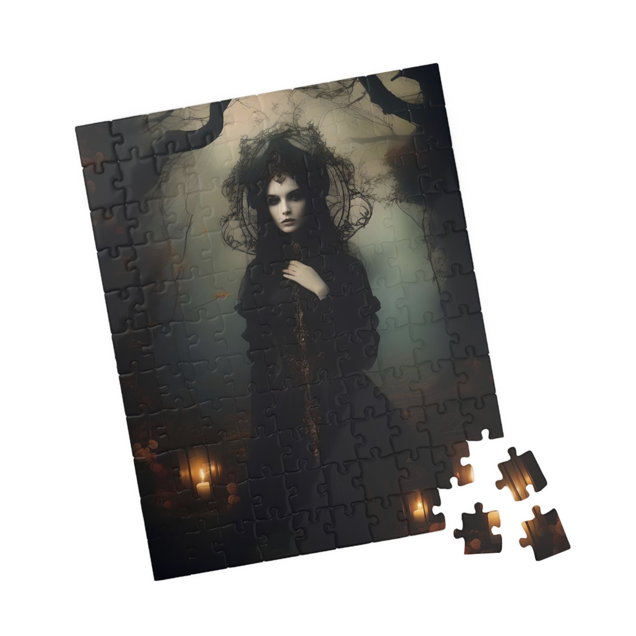 Jigsaw Puzzle, Goth Queen, Puzzle for Adults, Gothic Puzzle, Art Puzzle ...