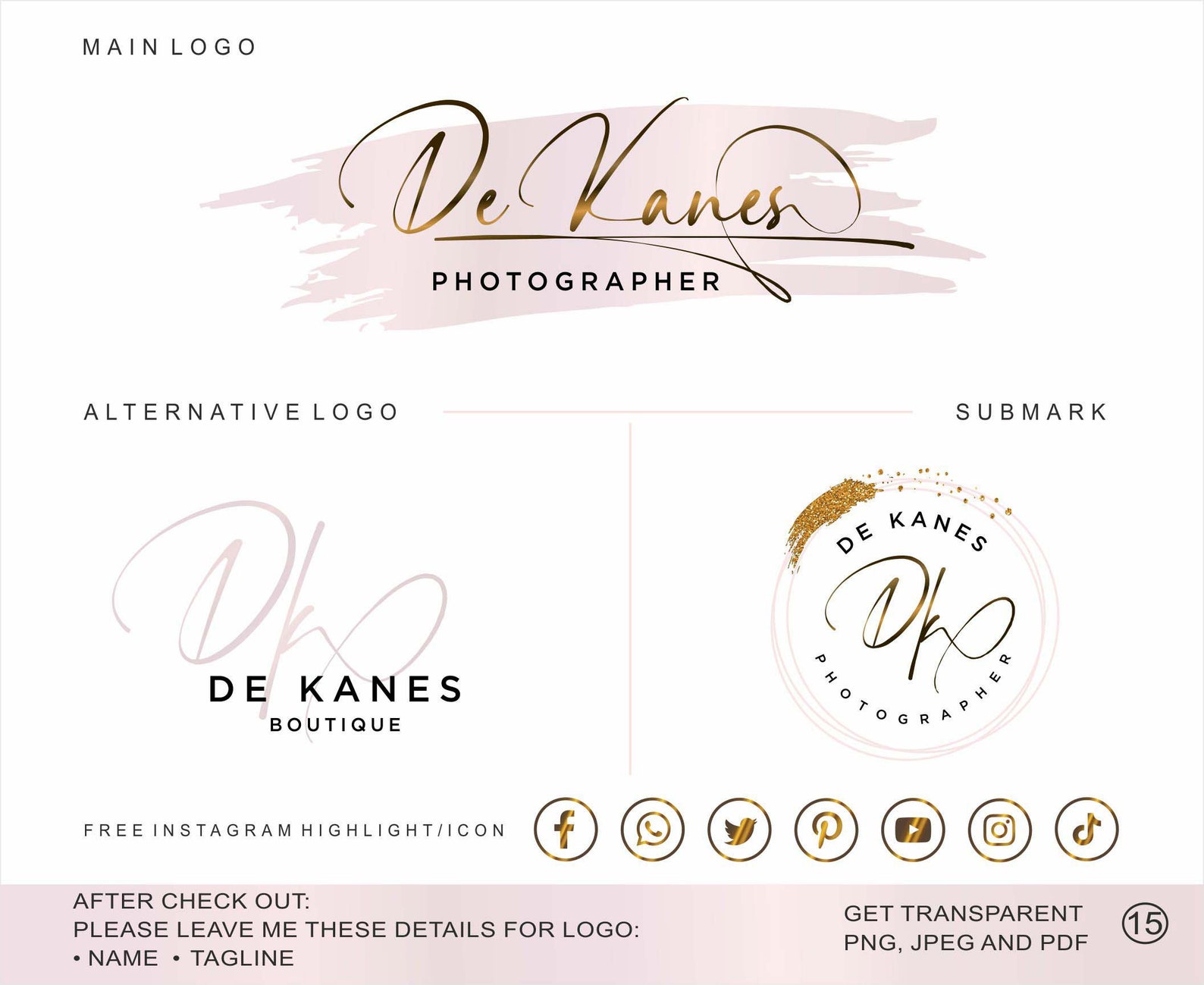 Custom Design Logo Design Business Logo Social Media Logo - Etsy