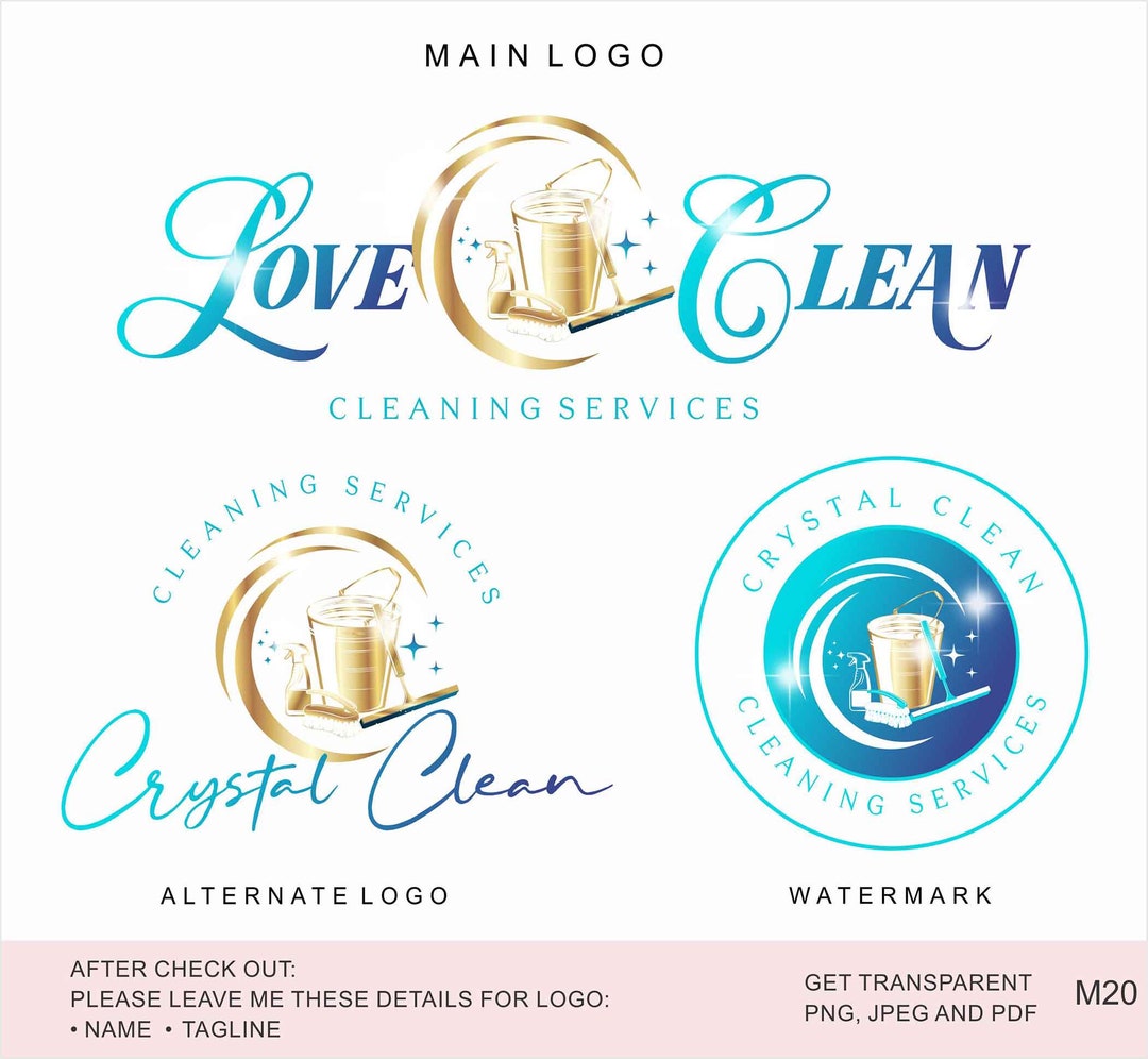 Cleaning Logo Design, Premade Logo, Cleaning Service, House Cleaning ...