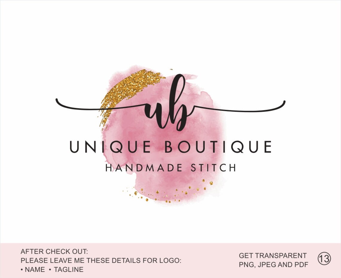 Nail Art Logo, Nail Logo Design, Pink Nail Logo, Logo Design, Rose Gold ...