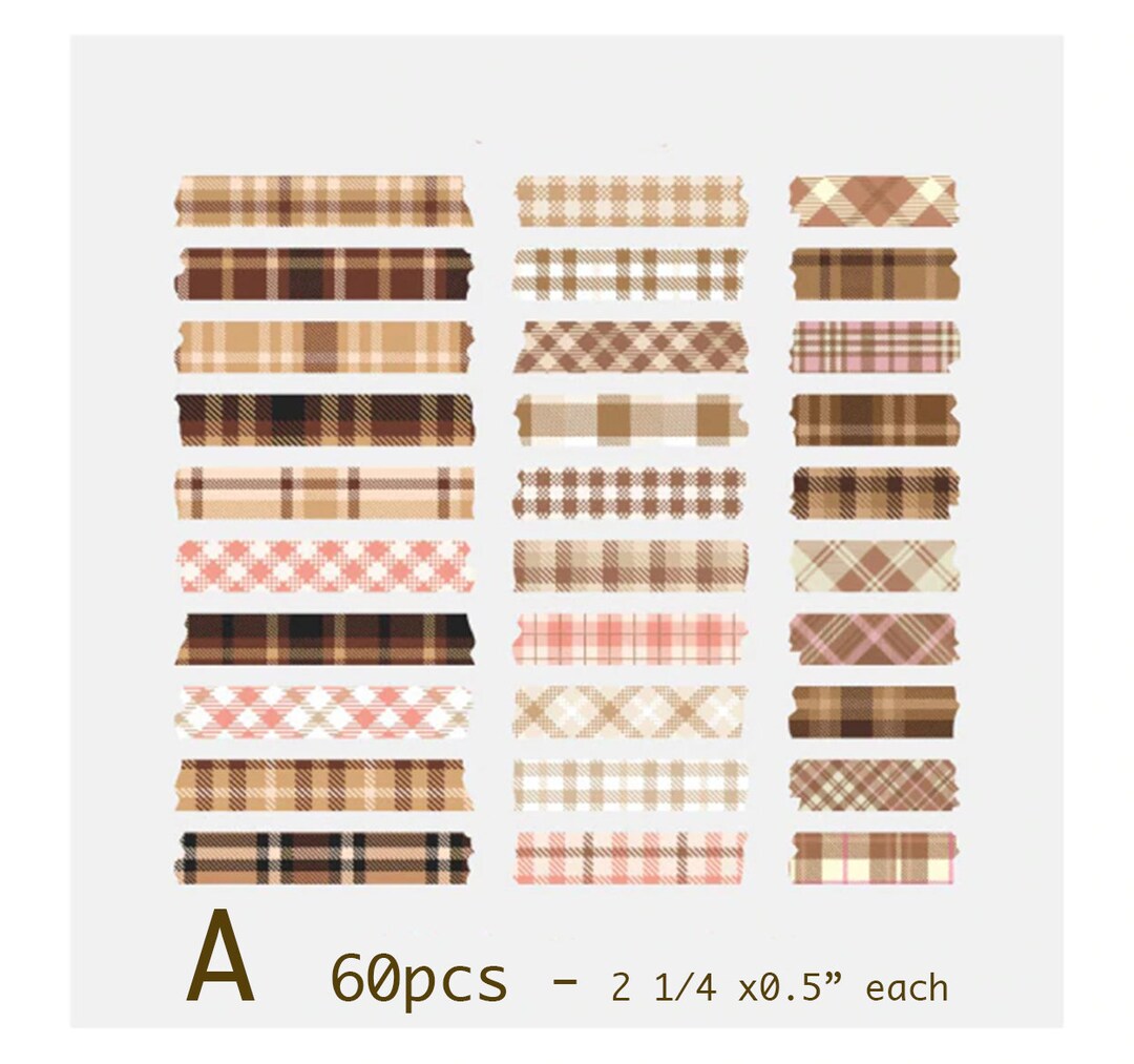 Vellum Plaid Strip Stickers: Shabby Chic Scrapbooking, Junk Journal ...