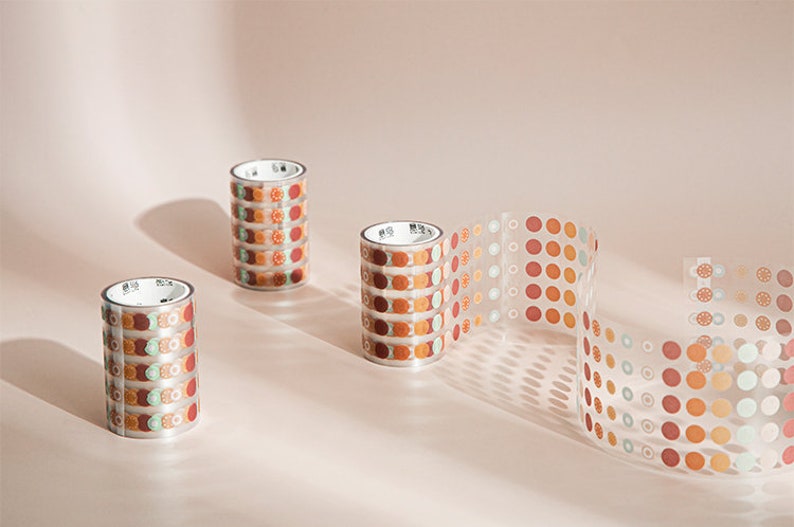 Dot Tape Circle Sticker in a Tape Planner Sticker Junk - Etsy