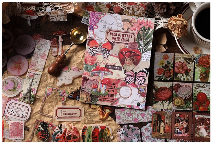 PET Sticker Collection 20 Sheets in a Booklet Botanical - Etsy