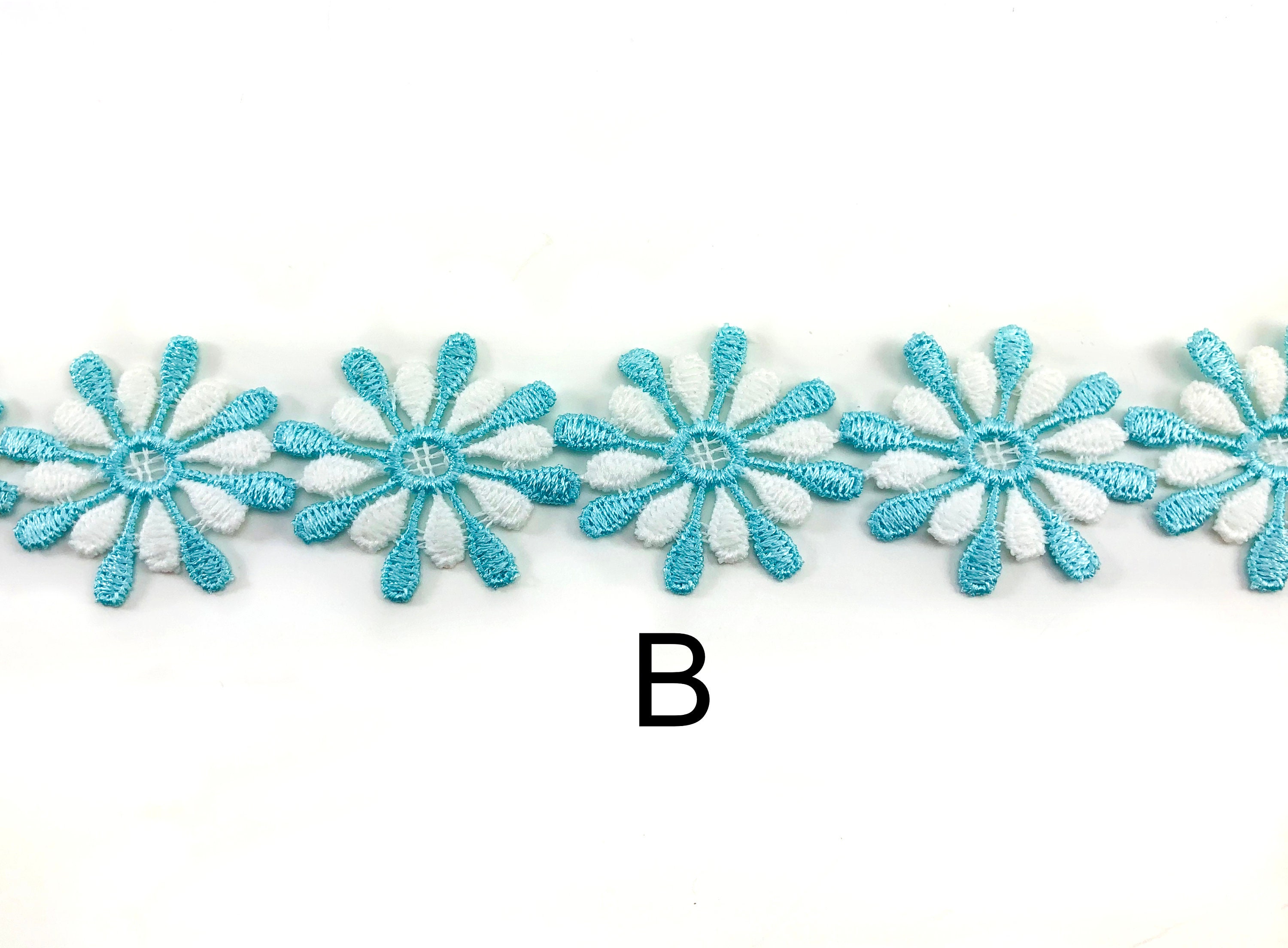 Embroidered Flower Trim Ribbon Satin Rocco with Pearls | Etsy