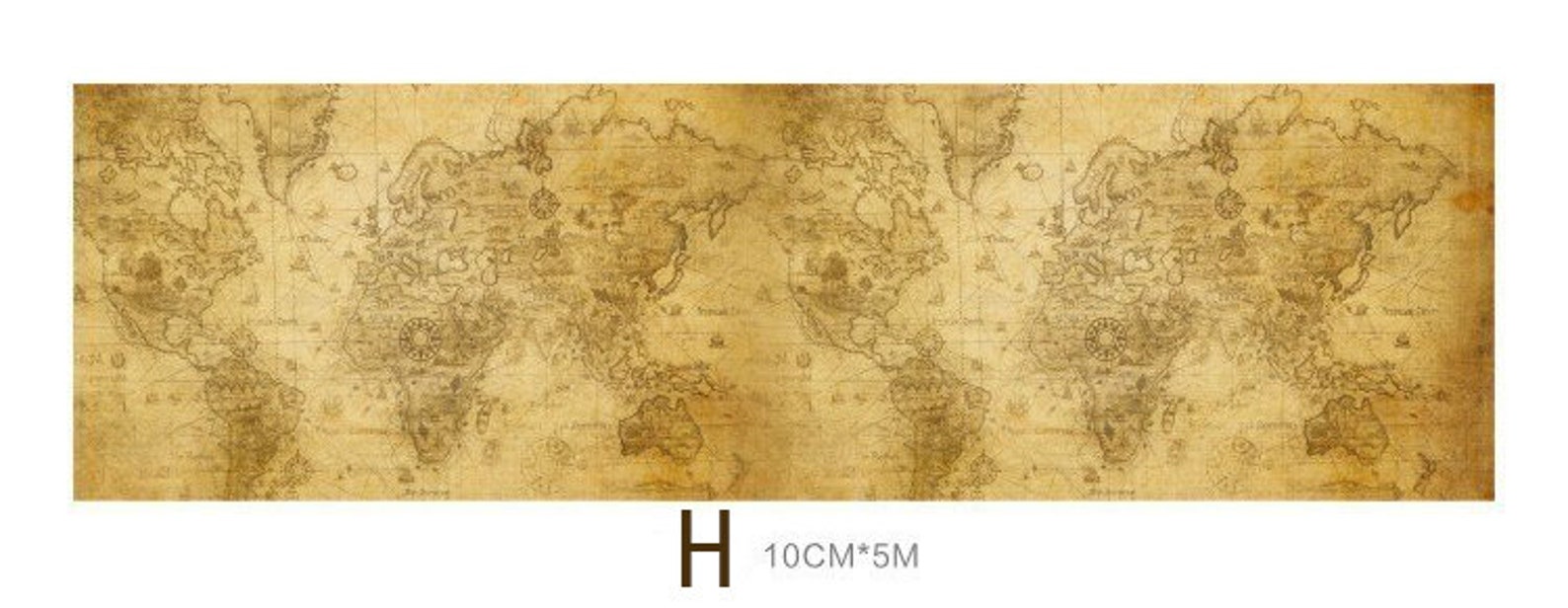 Map Washi Tape Old Map Washi Tape Travel Maps Washi Tape | Etsy