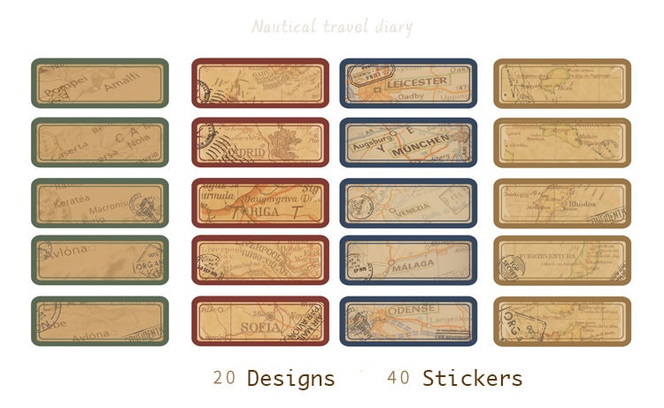 Vintage Label Vellum Stickers, Musical Journaling Ephemera, 40pcs - Etsy
