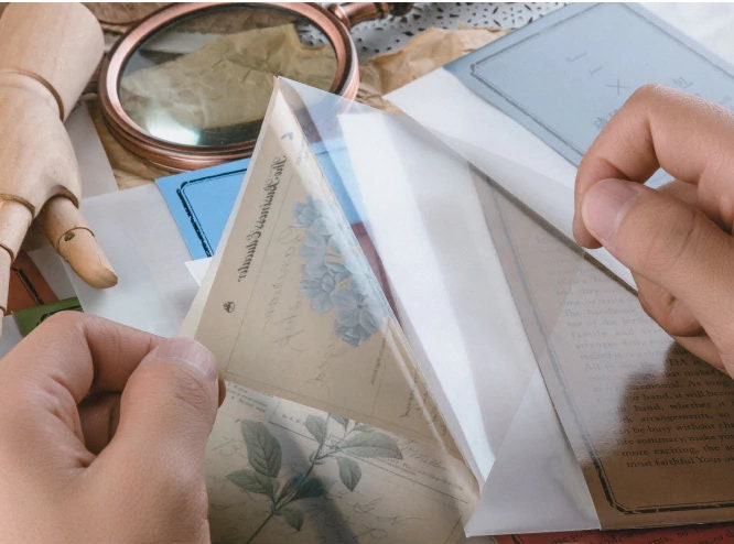 Ephemera Vellum Pack Vintage Collection Vellum Label & Vellum | Etsy