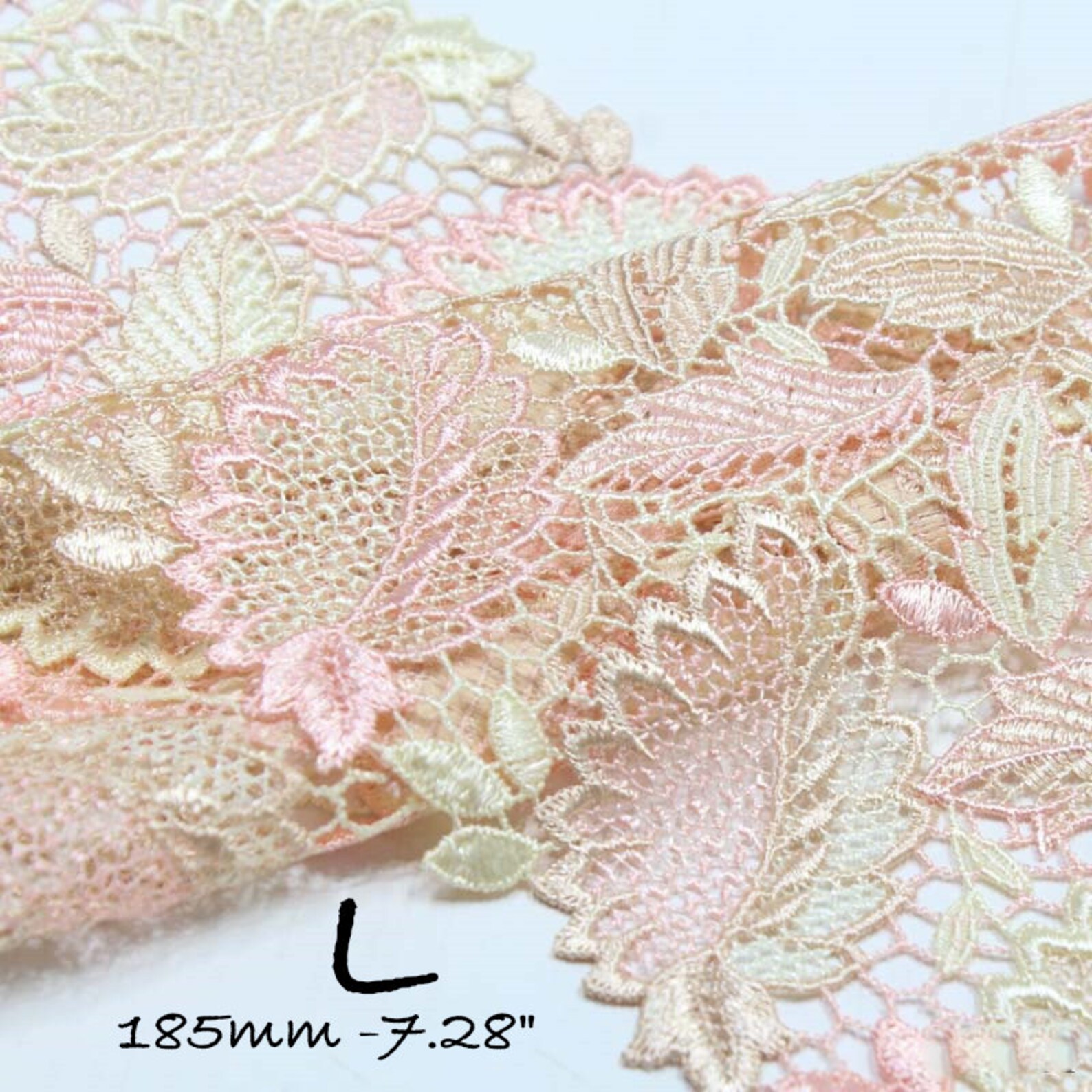 Embroidery Wide Lace Ribbon Trim Shabby Chic Floral - Etsy
