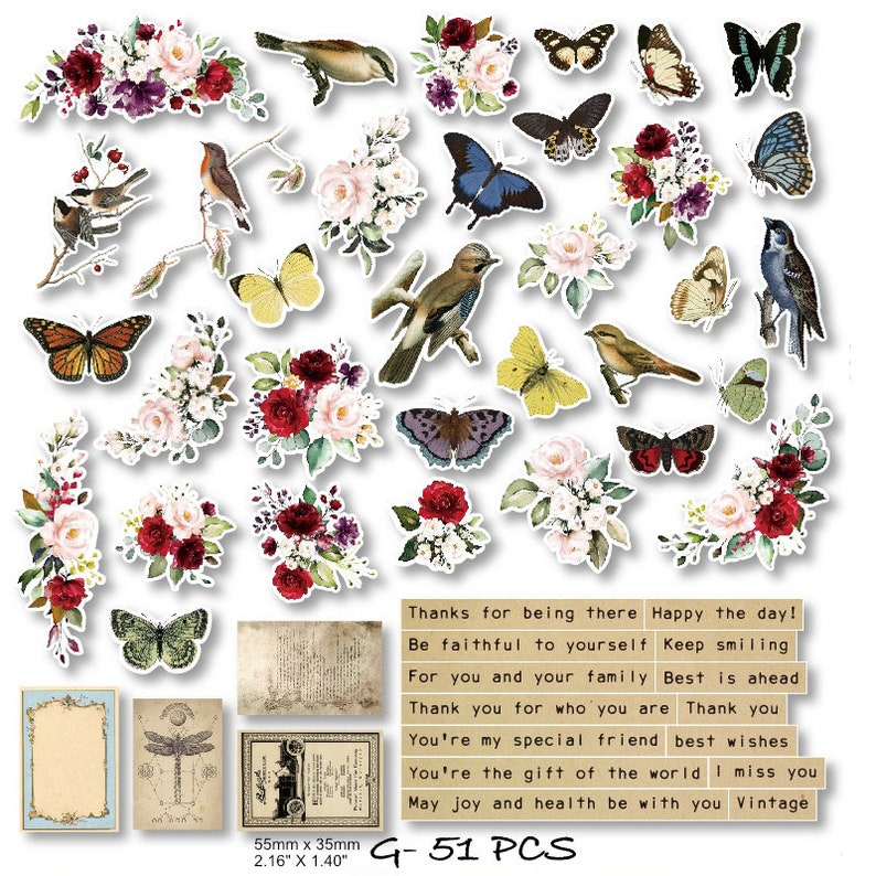 Vintage Collection Paper, Tags and Paper Cuts, Junk Journal Ephemera ...