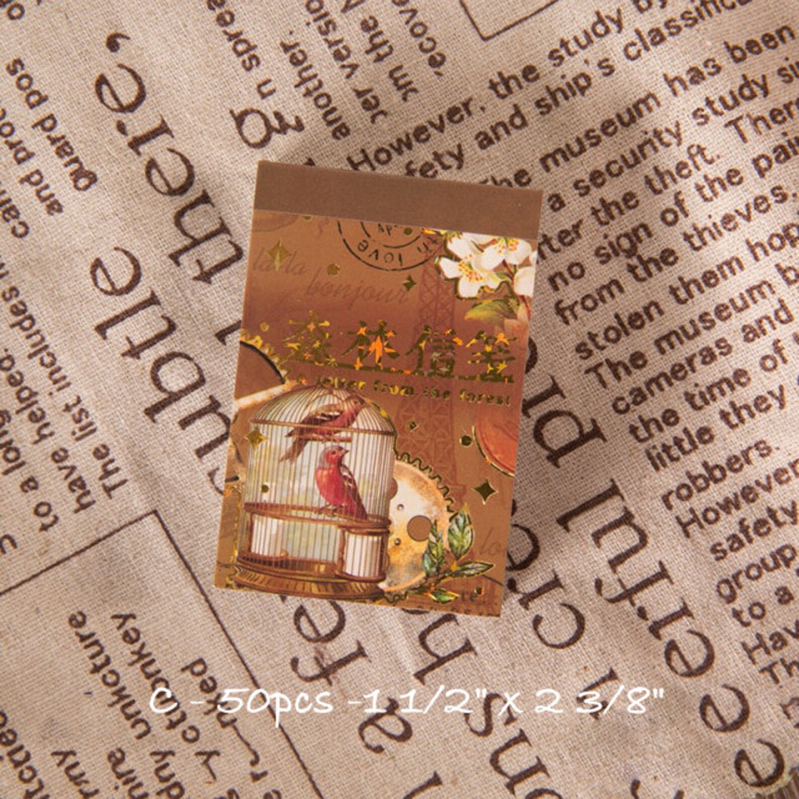 Ephemera Sticker Booklet 50 Pages Mushroom Botanicals - Etsy