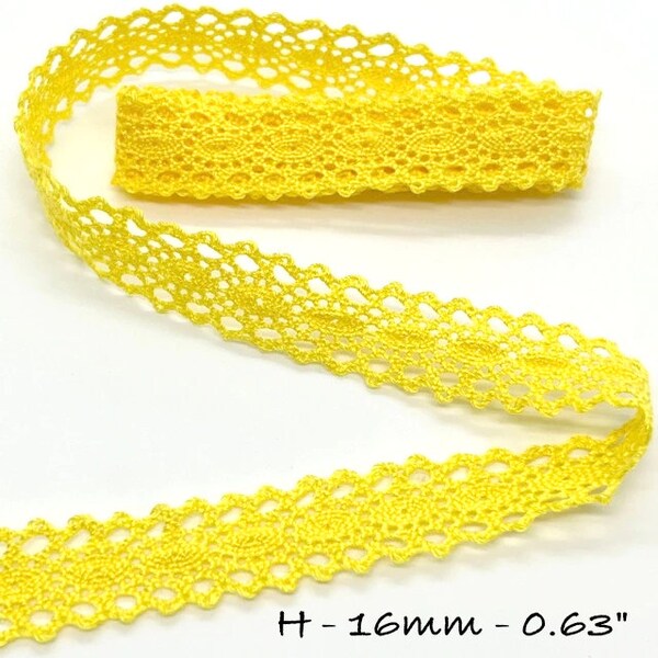 Yellow Lace Fabric - Etsy