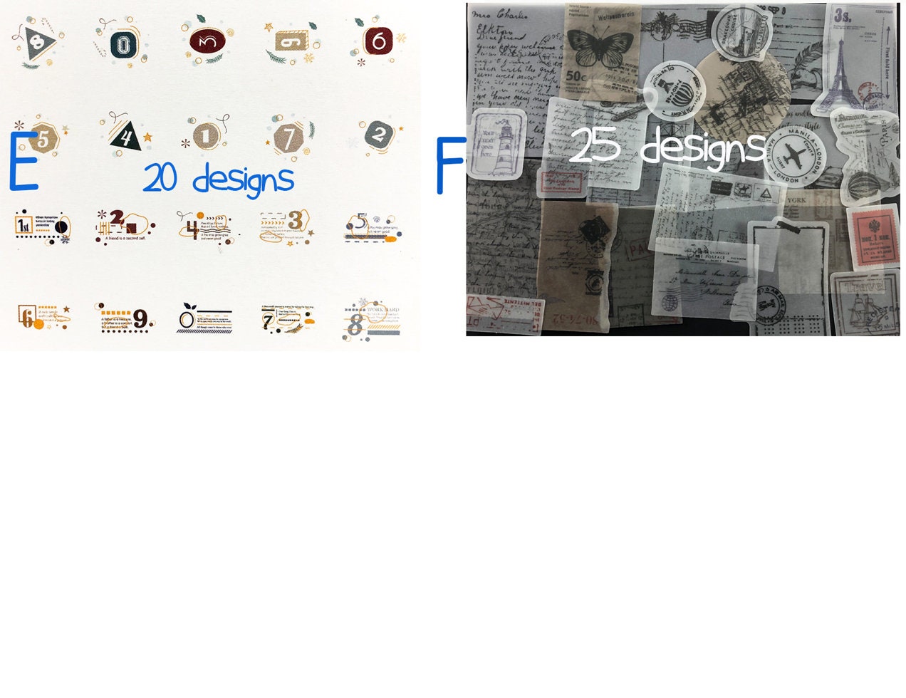 Movie Ticket Sticker Vellum Sticker Notes Sticker Numbers - Etsy