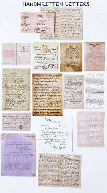 Old Letter Sticker Old Receipts Stickers Vintage Tag - Etsy