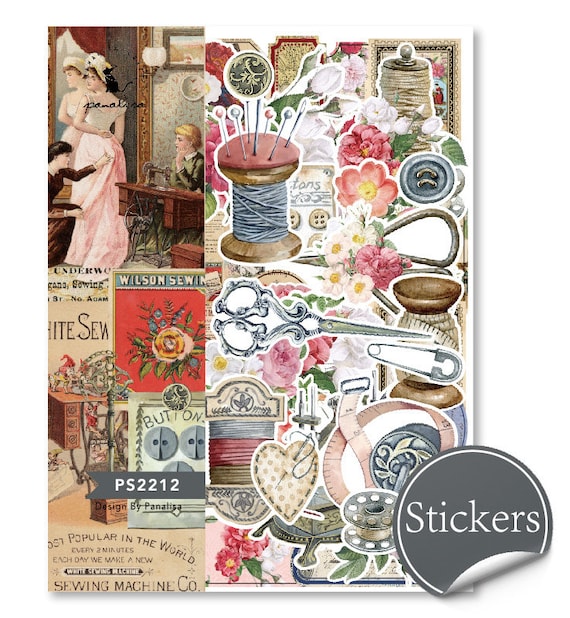 Vintage Collection Paper Stickers Tags Stickers Set Junk - Etsy