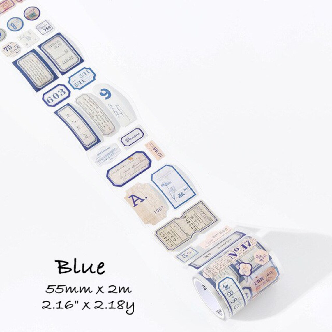 Label Stickers in a Roll PET Label Tape Junk Journal - Etsy