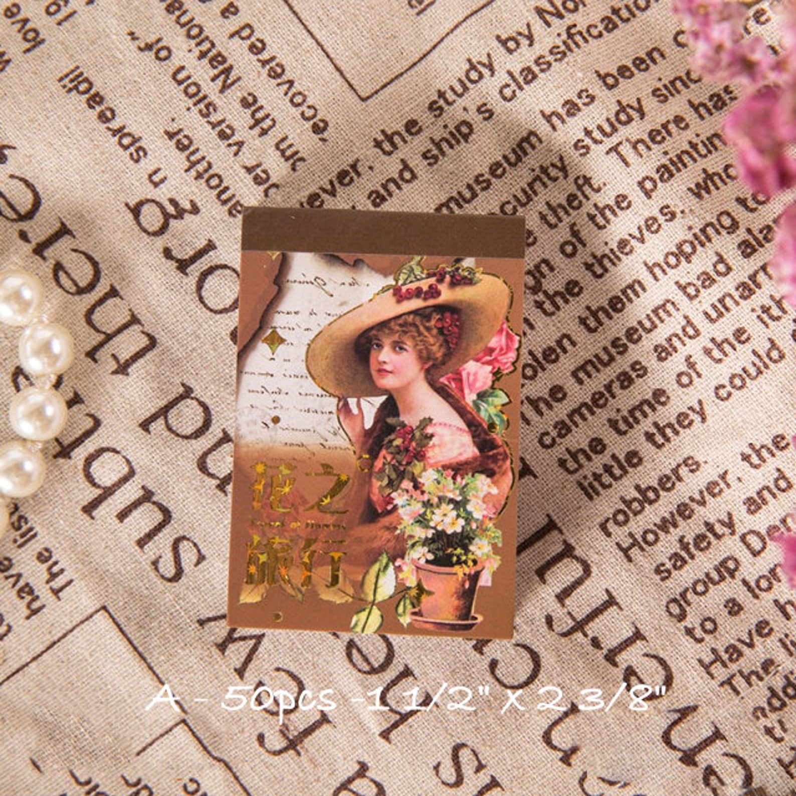 Ephemera Sticker Booklet 50 Pages Mushroom Botanicals - Etsy