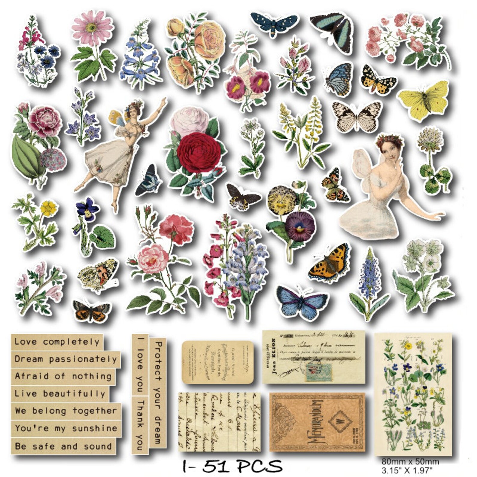 Vintage Collection Paper, Tags and Paper Cuts, Junk Journal Ephemera ...