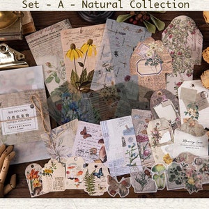 Vintage Collection Paper, Tags and Vellum Stickers Set From Mo Card ...