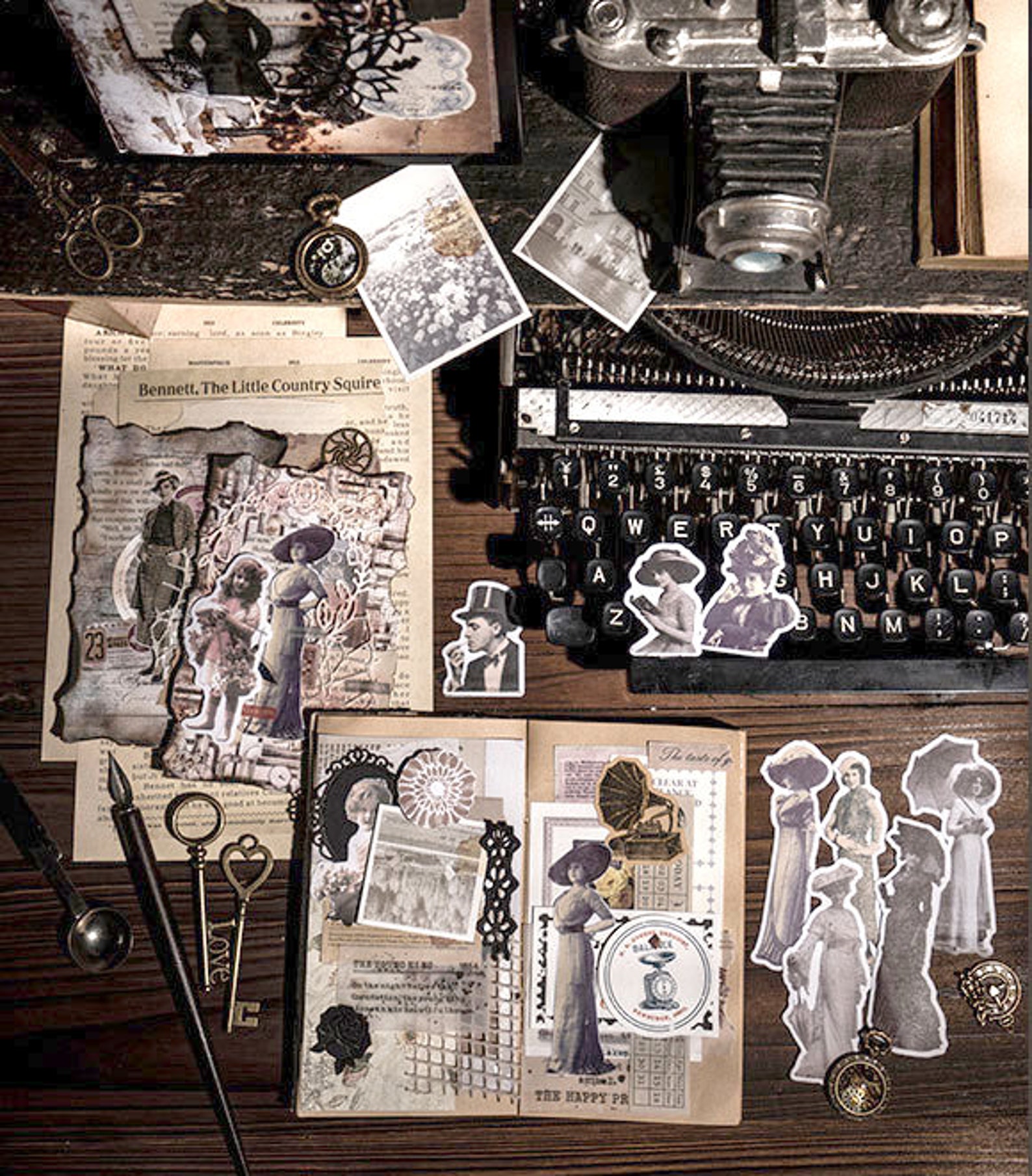 Old Photo Sticker Vintage People Retro People Sticker - Etsy