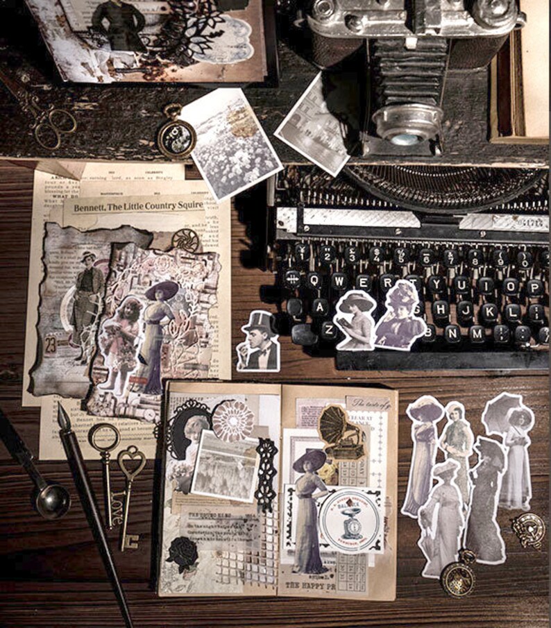 Old Photo Sticker Vintage People Retro People Sticker - Etsy