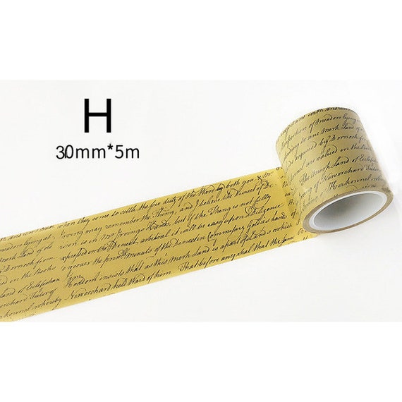 Numbers Tape Alphabet Tape Handwritten Washi Tape Words | Etsy